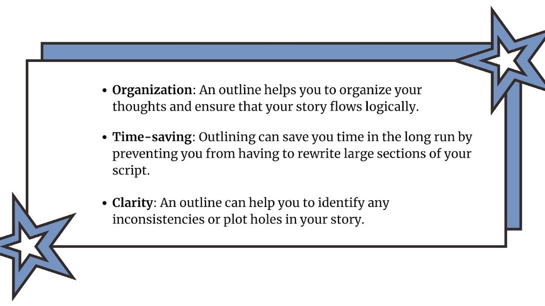 Benefits of outlining scenes and sequences - LocalEyes Video Production