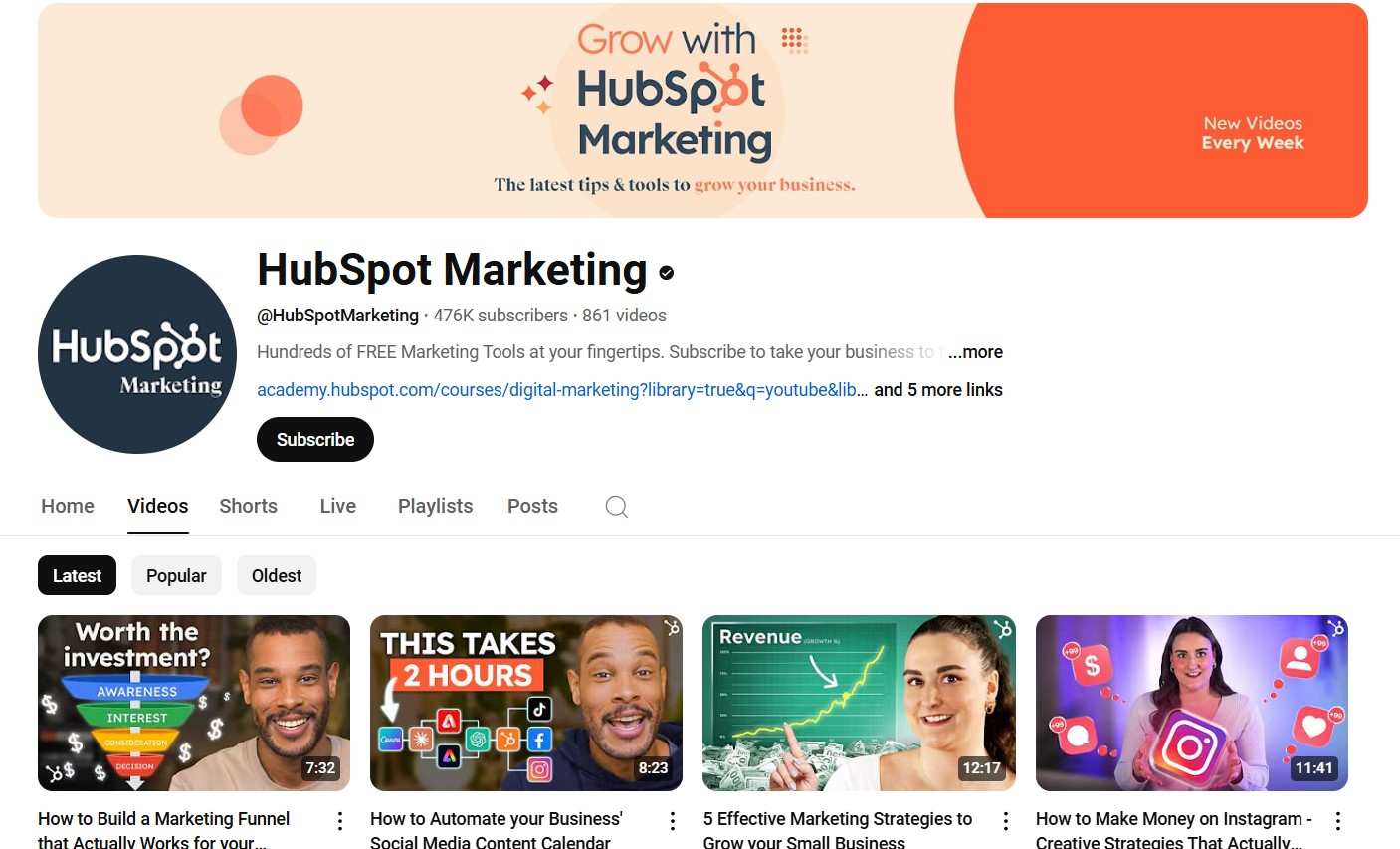 HubSpot Marketing YouTube Channel - LocalEyes Video Production